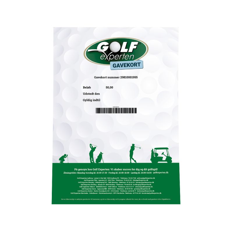 Gavekort » Køb et gavekort til golfelskeren » Hos Golfexperten